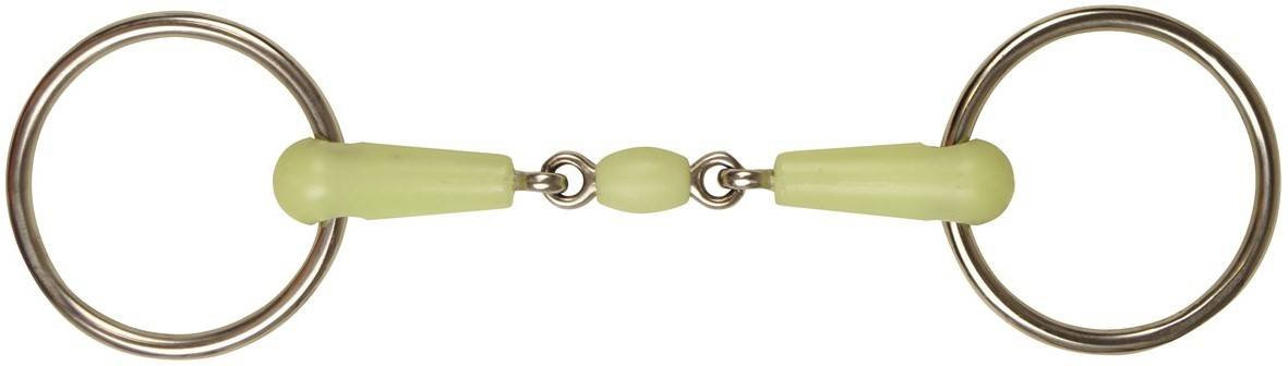 Double jointed loose ring snaffle bit York flavoured 18 mm 13,5 cm ...